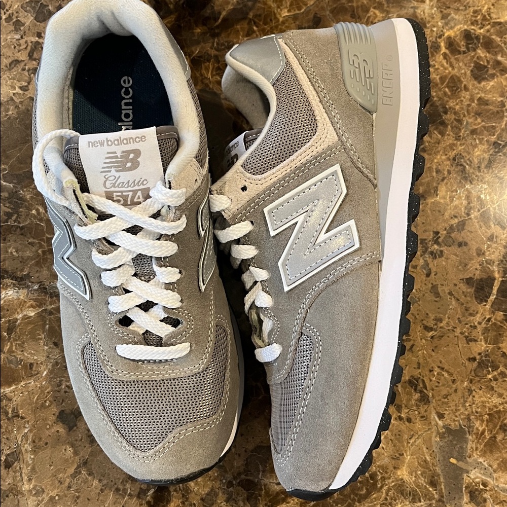 New Balance Classics 574 Core Gray/White Lifestyle Sh… - Gem